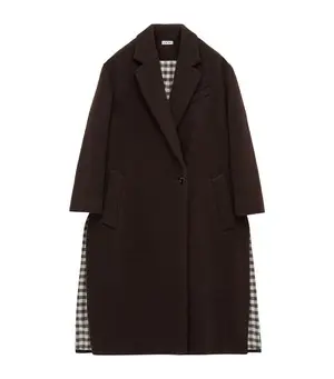 Loewe Cashmere Gingham-lined Coat