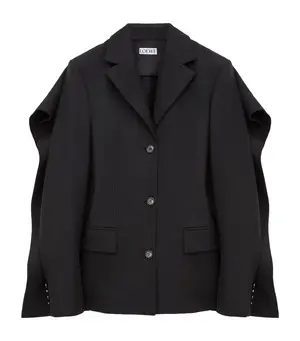 Loewe Wool Open-back Blazer