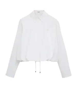 Loewe Drawstring-hem Shirt - White