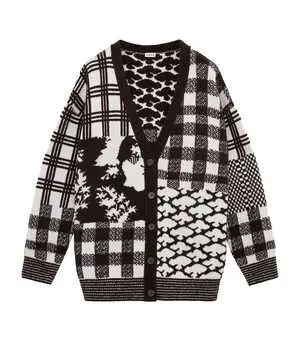 Loewe X Cosima Von Bonin Wool-blend Jacquard Cardigan