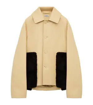 Loewe Nappa Lambskin Shearling-trim Jacket