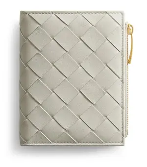 Bottega Veneta Small Leather Intrecciato Bifold Wallet