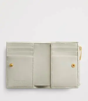 Bottega Veneta Small Leather Intrecciato Bifold Wallet