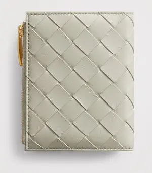 Bottega Veneta Small Leather Intrecciato Bifold Wallet