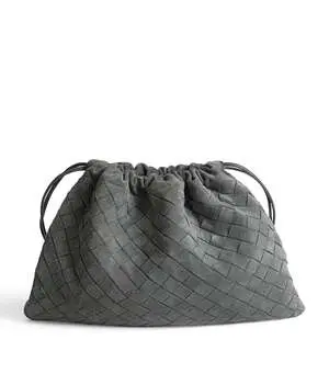 Bottega Veneta Suede Intrecciato Pouch