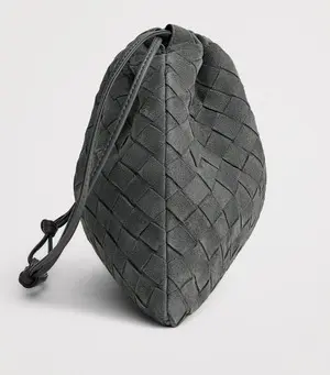 Bottega Veneta Suede Intrecciato Pouch