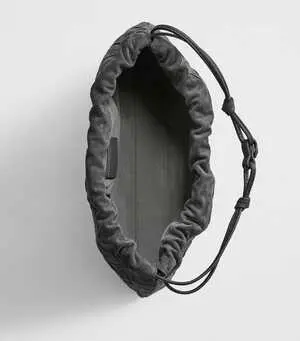 Bottega Veneta Suede Intrecciato Pouch