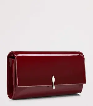 CHRISTIAN LOUBOUTIN Bettina Soft Patent Wallet-on-chain - Red