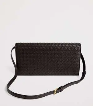 Bottega Veneta Nappa Leather Intrecciato Piccolo Envelope Pouch