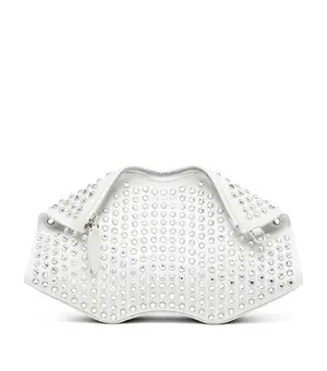 Alexander McQueen Embellished Leather Manta Clutch Bag