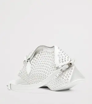 Alexander McQueen Embellished Leather Manta Clutch Bag
