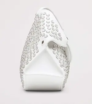 Alexander McQueen Embellished Leather Manta Clutch Bag