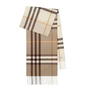 Burberry Cashmere Gradient Check Scarf
