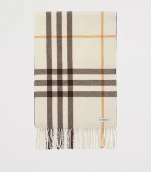 Burberry Cashmere Gradient Check Scarf