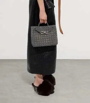 Bottega Veneta Small Suede Andiamo Top-handle Bag