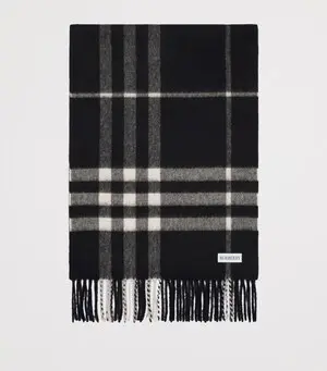 Burberry Cashmere Check Crystal-embellished Scarf