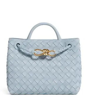Bottega Veneta Small Suede Andiamo Top-handle Bag - Grey