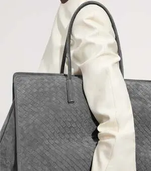Bottega Veneta Large Suede Barbara Tote Bag