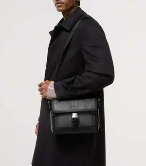 Burberry Small City Check Clip Messenger Bag