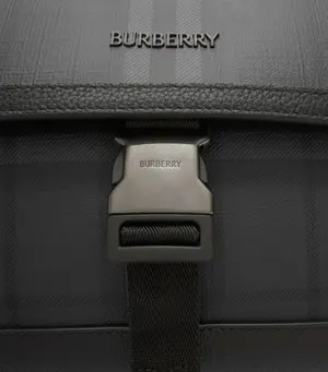 Burberry Small City Check Clip Messenger Bag
