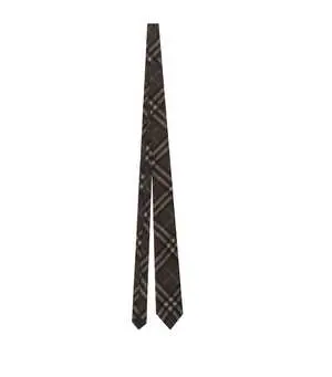 Burberry Silk Pinstripe Ekd Tie - Brown