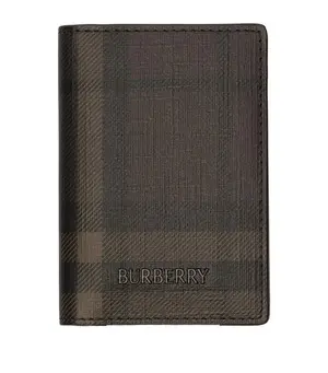 Burberry City Check Folding Card Holder