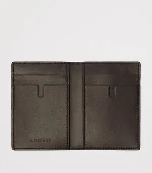 Burberry City Check Folding Card Holder