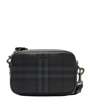 Burberry Mini City Check Cross-body Bag - Grey