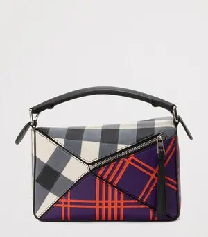 Loewe X Cosima Von Bonin Small Leather Puzzle Top-handle Bag