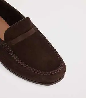 MALONE SOULIERS Suede Knightsbridge Loafers