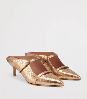 MALONE SOULIERS Metallic Leather Maureen Pumps 45