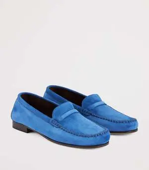 MALONE SOULIERS Suede Knightsbridge Loafers
