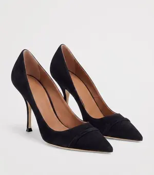 MALONE SOULIERS Suede Nova Pumps 90