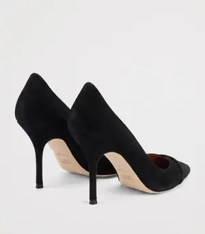 MALONE SOULIERS Suede Nova Pumps 90