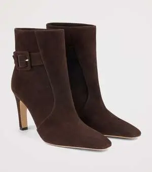 MALONE SOULIERS Suede Rowan Ankle Boots 90