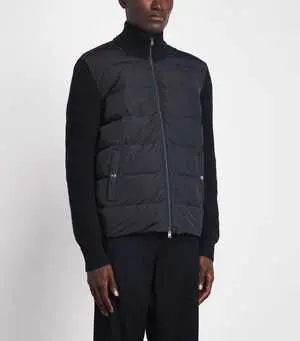 Herno Down Merino Wool Hybrid Jacket