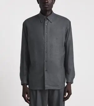 Auralee Wool Flannel Shirt