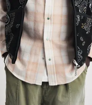 GOD'S TRUE CASHMERE Cashmere Tartan Overshirt