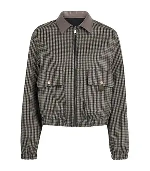 Fabiana Filippi Houndstooth Bomber Jacket