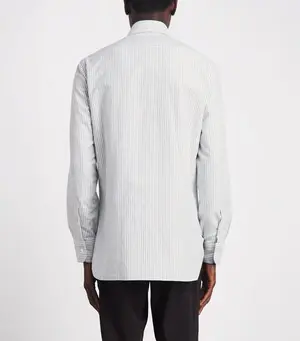 BARBA NAPOLI Washed Cotton Stripe Shirt