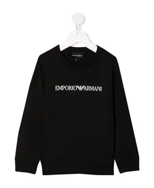 Emporio Armani Logo Print Crewneck Sweatshirt