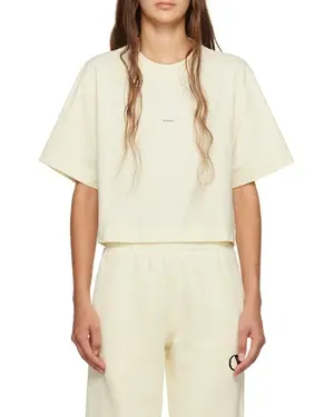 Off-White Crewneck Cropped T-shirt