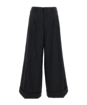 Comme Des Garçons Striped Wide Leg Pants