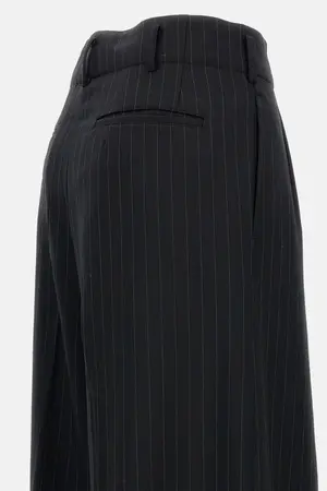 Comme Des Garçons Striped Wide Leg Pants