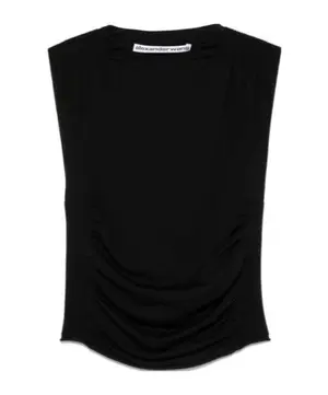 Alexander Wang Ruched Crewneck Top