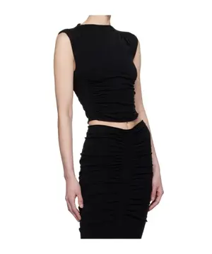Alexander Wang Ruched Crewneck Top