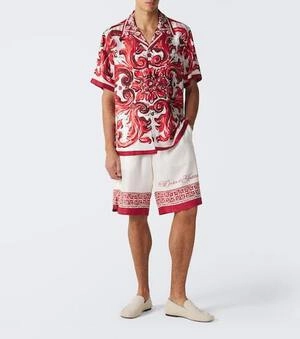 Dolce & Gabbana Majolica Silk Twill Shirt