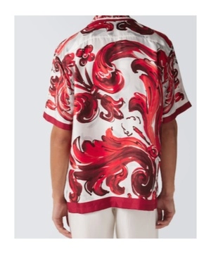 Dolce & Gabbana Majolica Silk Twill Shirt