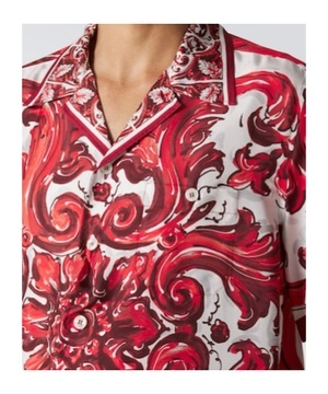 Dolce & Gabbana Majolica Silk Twill Shirt