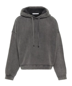 Acne Studios Faded Cotton Hoodie - Black